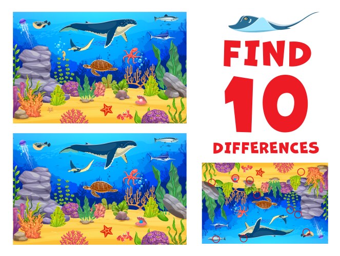 Find 10 Differences Vector Images (over 580)
