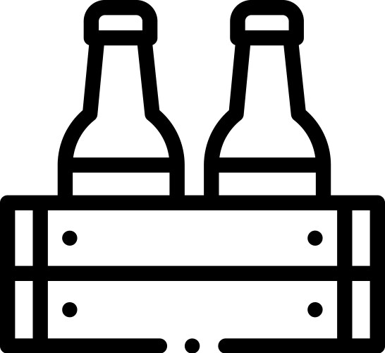 Barrel icon thin linear style design isolated Vector Image