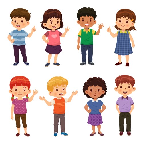 Multicultural Kids Clip Art Vector Images (over 200)