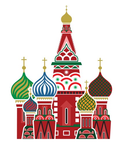 Moscow skyline 1 Royalty Free Vector Image - VectorStock