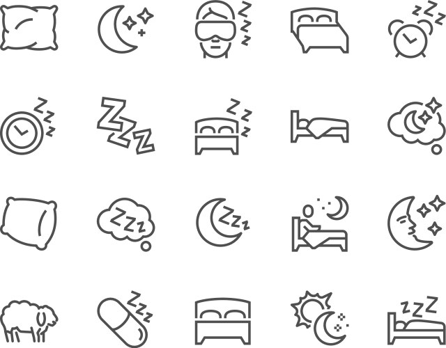 Healthcare line icons editable stroke Royalty Free Vector