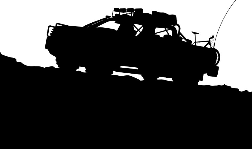 Off-road 4x4 extreme car adventure club Royalty Free Vector