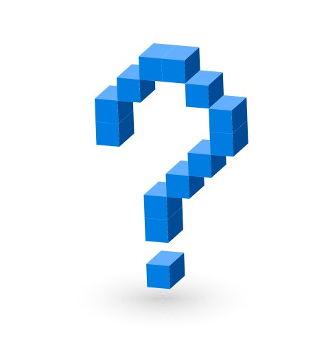 Triple white question mark Royalty Free Vector Image