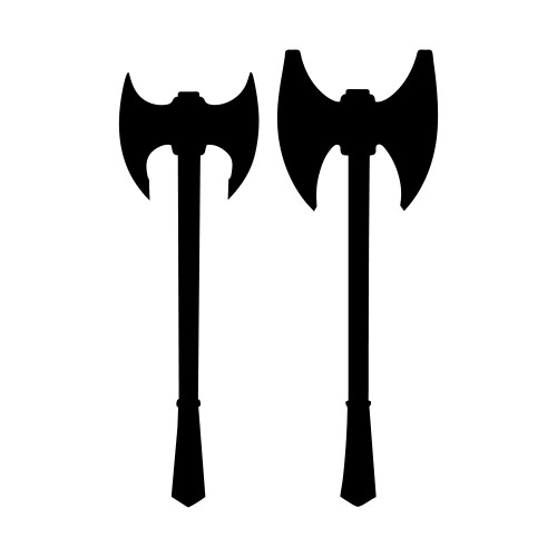 An axe silhouette Royalty Free Vector Image - VectorStock