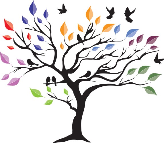 Abstract tree Royalty Free Vector Image - VectorStock