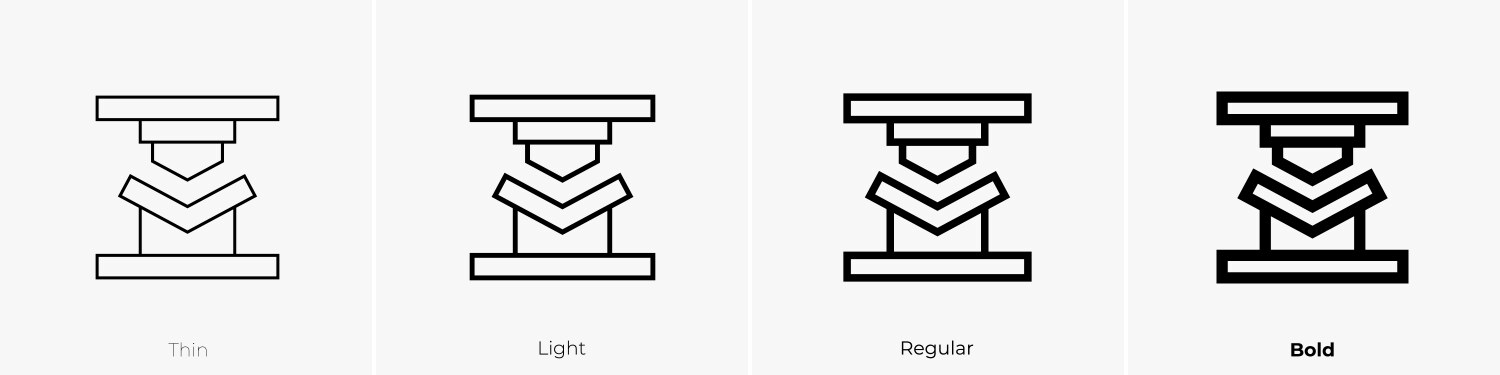 Bullets icon thin light regular and bold style Vector Image