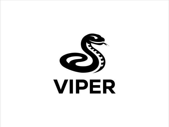 Black viper logo Royalty Free Vector Image - VectorStock