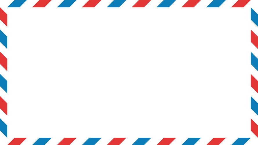 Envelope international air mail with red and blue Vector Image Envelope international air mail with red and blue Vector Image