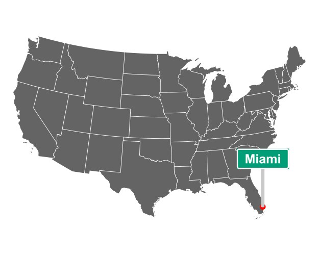 Miami Map Vector Images (over 640)