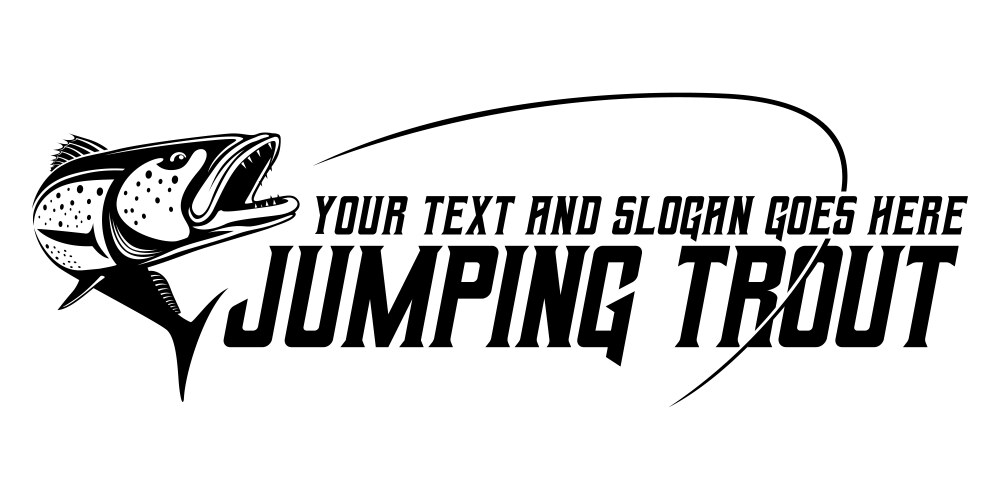 Snook fish fishing logo isolated background Vector Image