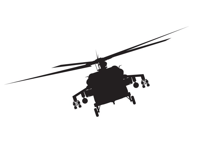 Helicopter Apache Silhouette Vector Images (over 150)