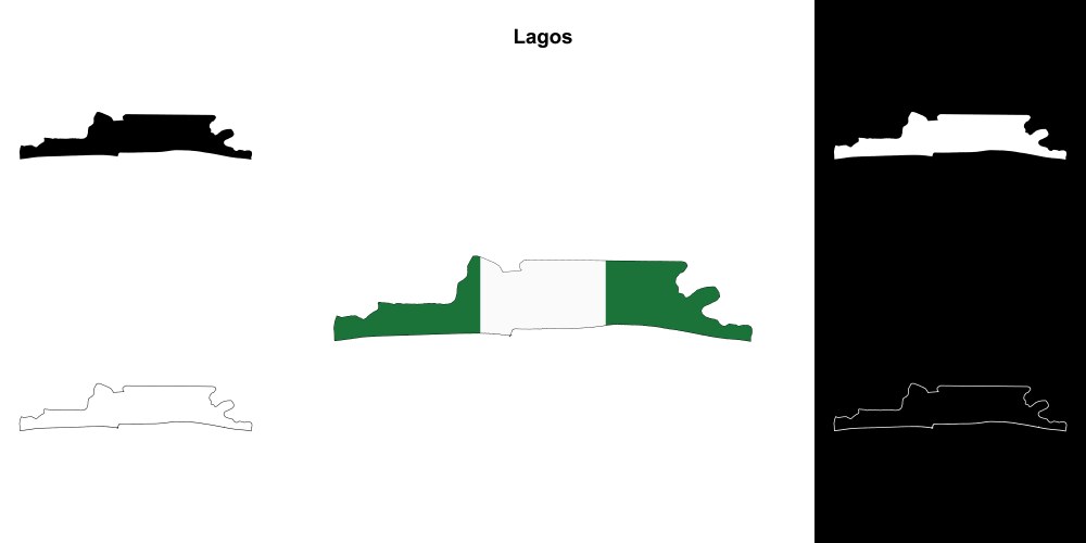 Lagos map Vector Images & Graphics for Commercial Use | VectorStock