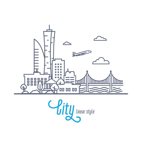 City icons Royalty Free Vector Image - VectorStock
