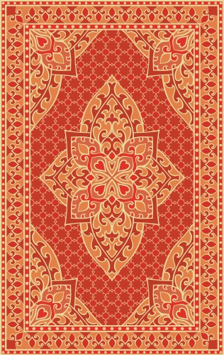 Persian carpet design Royalty Free Vector Image