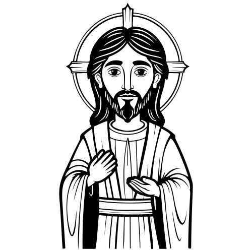 Jesus Outline Vector Images (over 14,000)