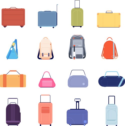Baggage suitcase handle travel bag luggage Vector Image