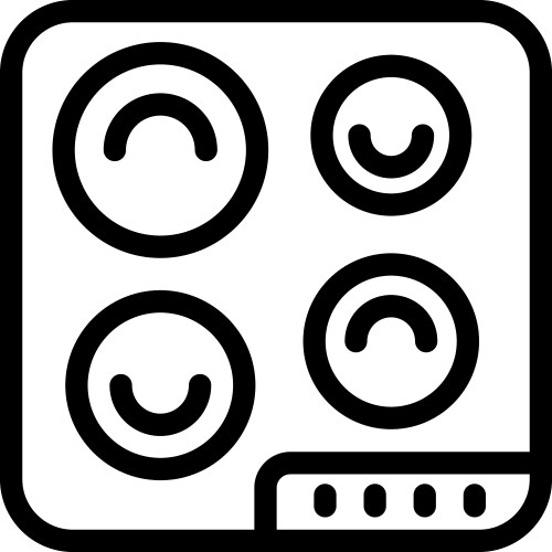 Induction Cooktop Icon Vector Images (over 200)