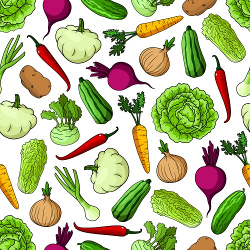 Cartoon vegetables collection Royalty Free Vector Image
