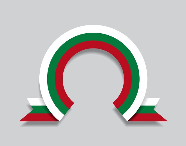 Bulgarian flag wavy abstract background Royalty Free Vector