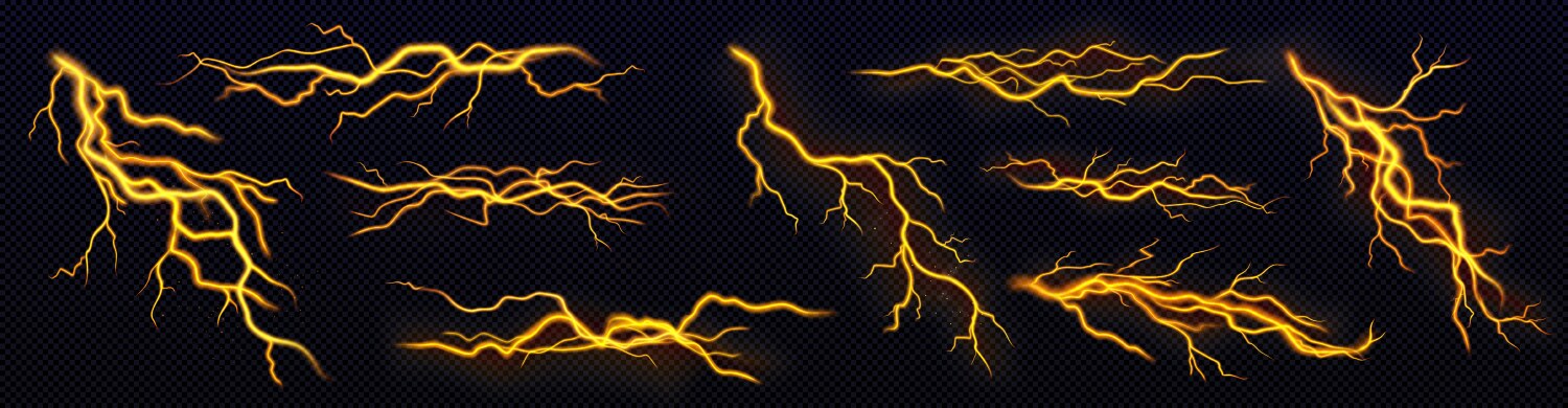 Lightning flash strike background Royalty Free Vector Image