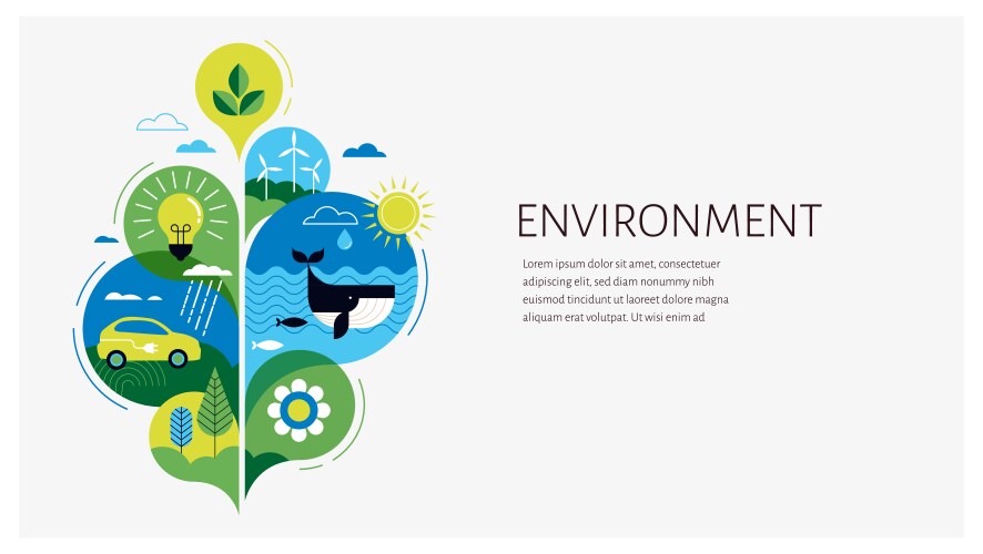 Environmental concept earth Royalty Free Vector Image