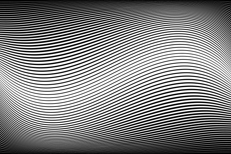 Wavy lines pattern Royalty Free Vector Image - VectorStock