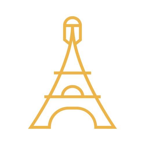 Eiffel tower logo Royalty Free Vector Image - VectorStock