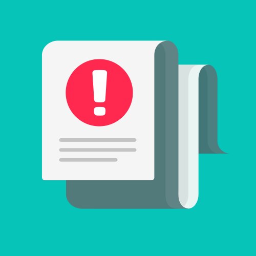 Fraud alert warning background stay safe from Vector Image