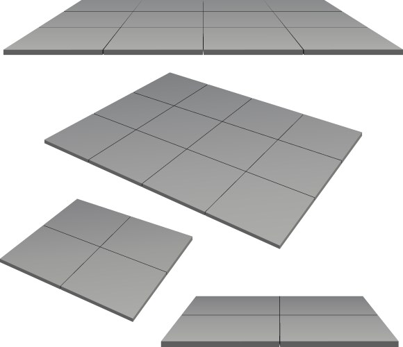 3d isometric tiles Royalty Free Vector Image - VectorStock