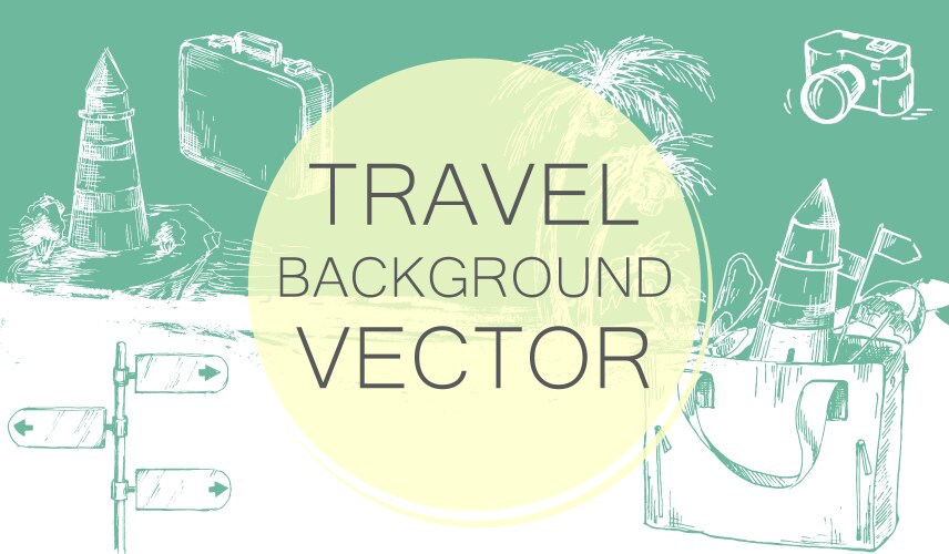 Travel and tourism background Royalty Free Vector Image