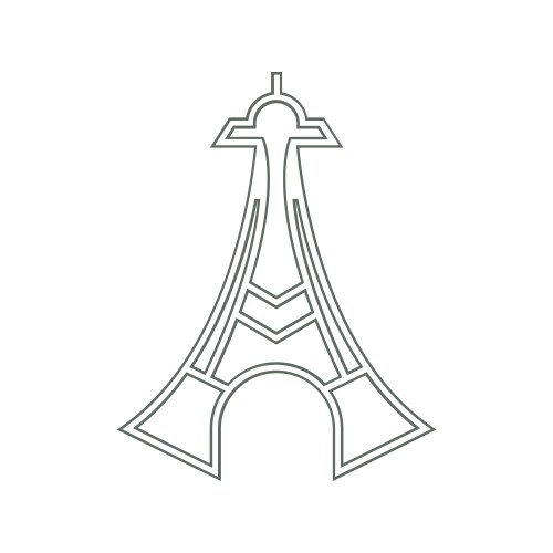 Eiffel tower logo Royalty Free Vector Image - VectorStock