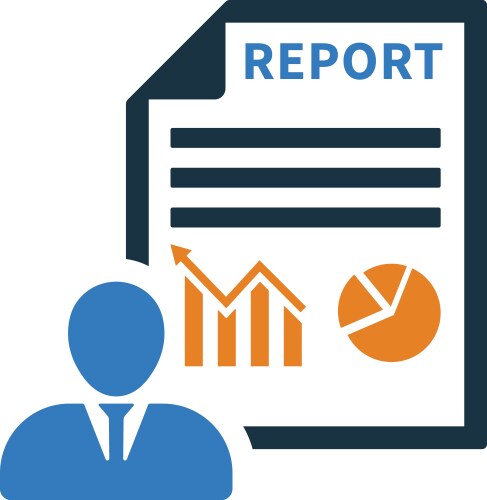 Report icon Royalty Free Vector Image - VectorStock