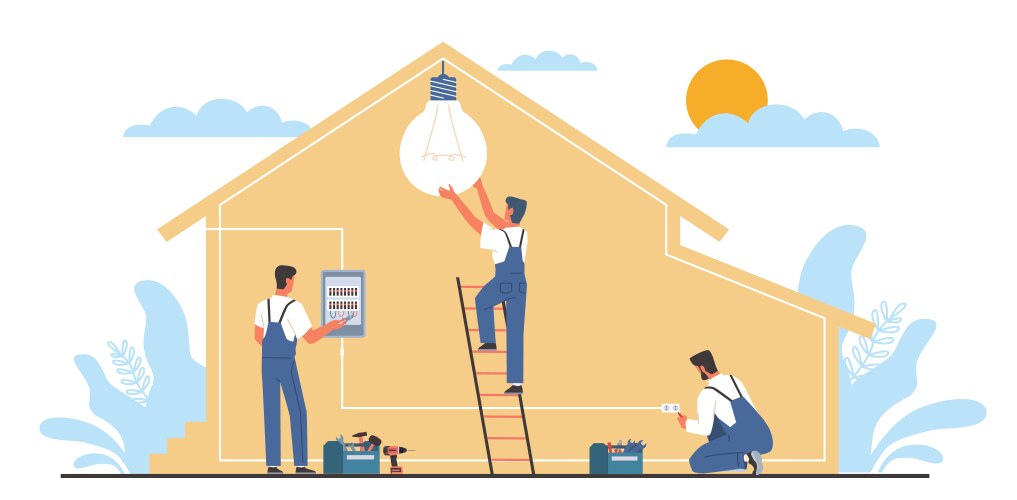 Cartoon Electrician Vector Images (over 4,000)