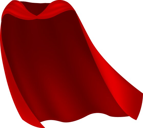 Realistic set of red cloaks with hoods Royalty Free Vector