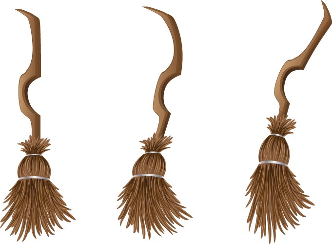 Old broom Royalty Free Vector Image - VectorStock