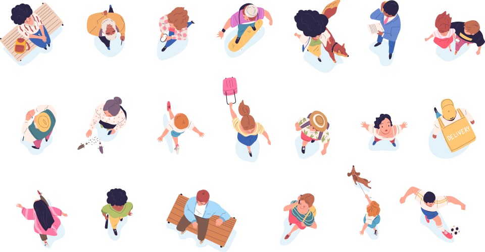 Top View Man Sitting Vector Images (over 1,000)