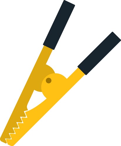 Crocodile clip icon Royalty Free Vector Image - VectorStock