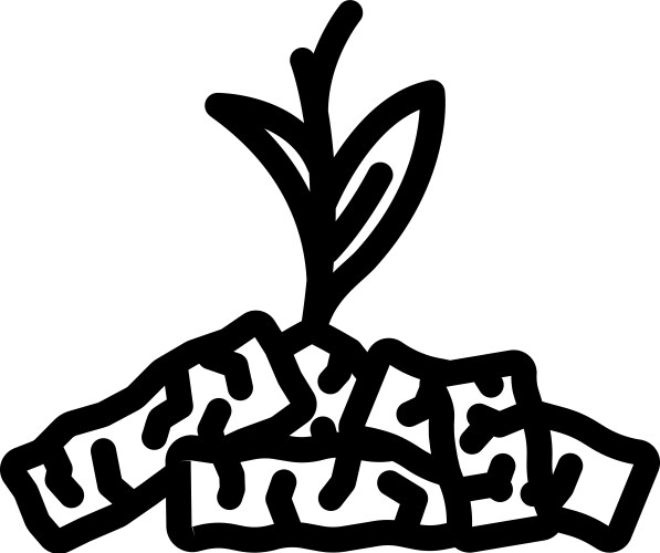 Drying wood pellets line icon Royalty Free Vector Image