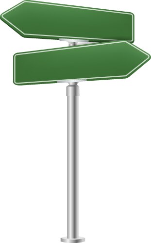 Green street sign Royalty Free Vector Image - VectorStock