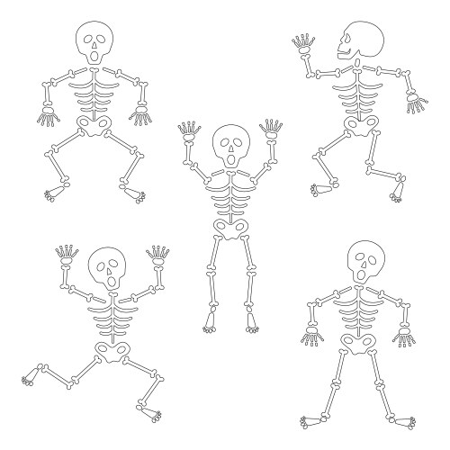 Cartoon Comic Skeleton Vector Images (over 3,100)