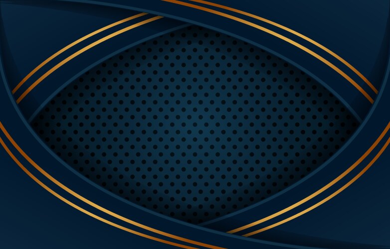 Luxury gold and blue background design Royalty Free Vector