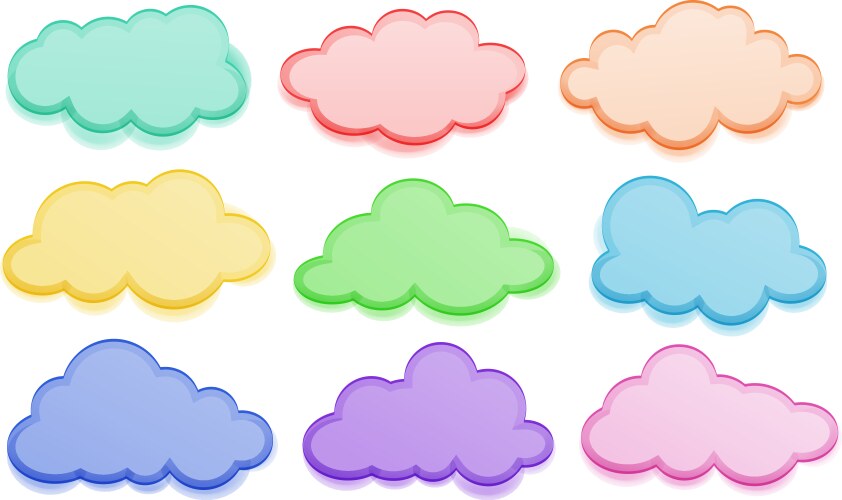 Speech phrase clouds Royalty Free Vector Image