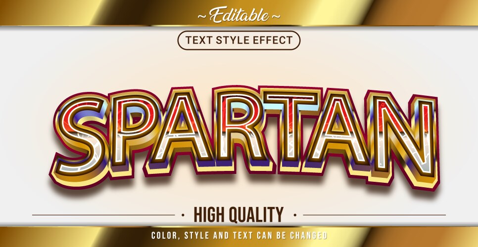 Editable text style effect - versus stage Vector Image