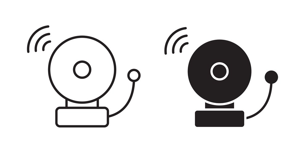 Fire alarm icon Vector Images & Graphics for Commercial Use | VectorStock