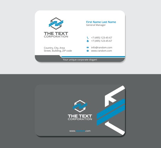 Business card for history museum Royalty Free Vector Image