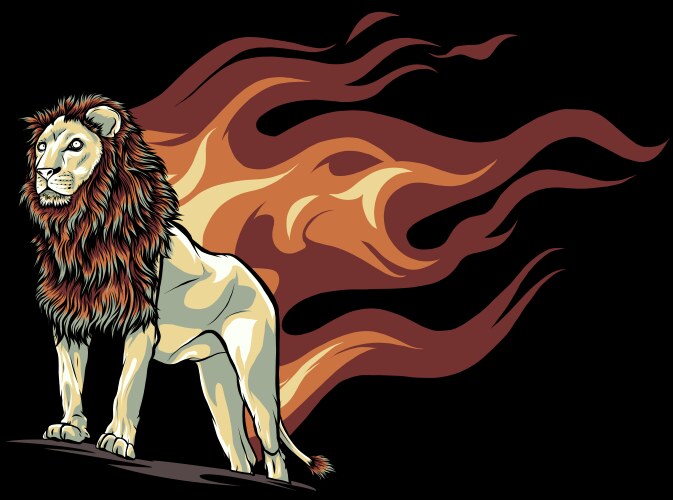 Leo lion zodiac element Royalty Free Vector Image