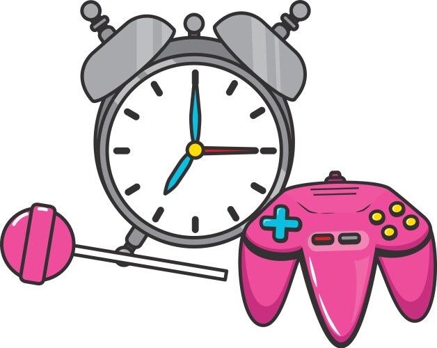 Retro video game cartoon Royalty Free Vector Image