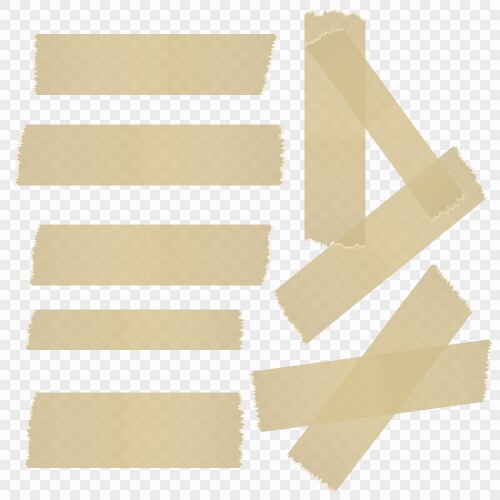 Masking tape collection Royalty Free Vector Image