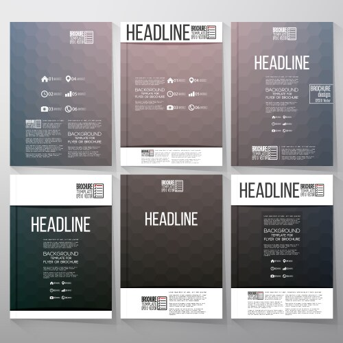 Infographic brochure elements for business Vector Image