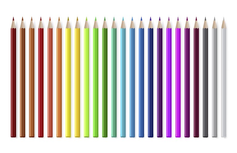 Colored pencils Royalty Free Vector Image - VectorStock